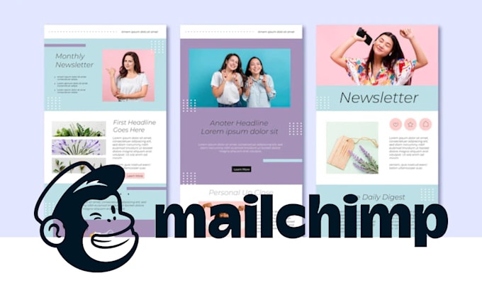 Do responsive mailchimp newsletter templates and signature by Victoria ...