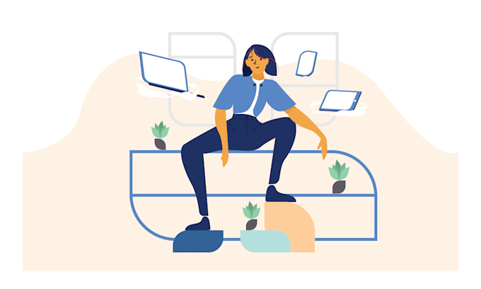 Create vector illustration and simple animation by Arditiayuandana | Fiverr