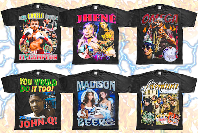 Design a crazy 90s vintage bootleg rap tee shirt old school by Soul90s ...