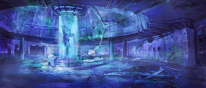 Do sci fi environment amazing concept art by Onyama0395 | Fiverr