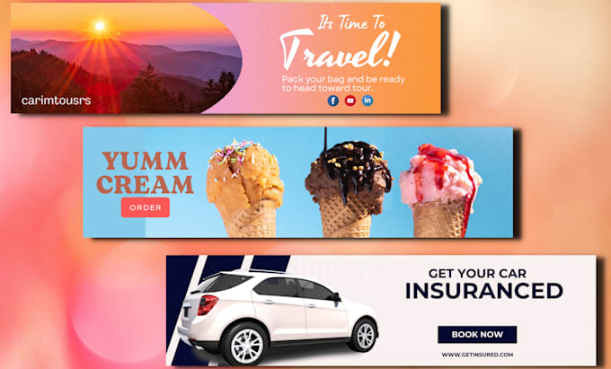 Make professional ad, slider and website banner for products by ...