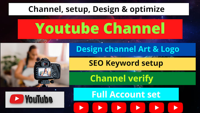 Create setup and design yt channel by Mdshanto260 | Fiverr