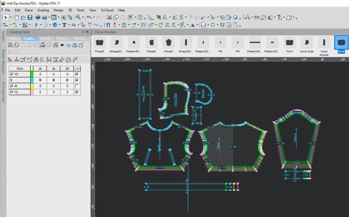 Make garment apparel , dress, clothing sewing pattern and grading by ...