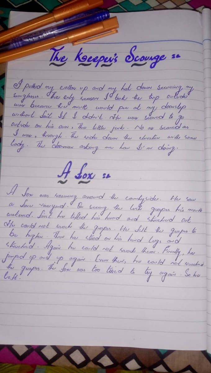 Write down anything in a beautiful cursive handwriting in a short time ...