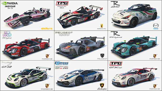 Design a personalised iracing livery for you by Afraidracer | Fiverr