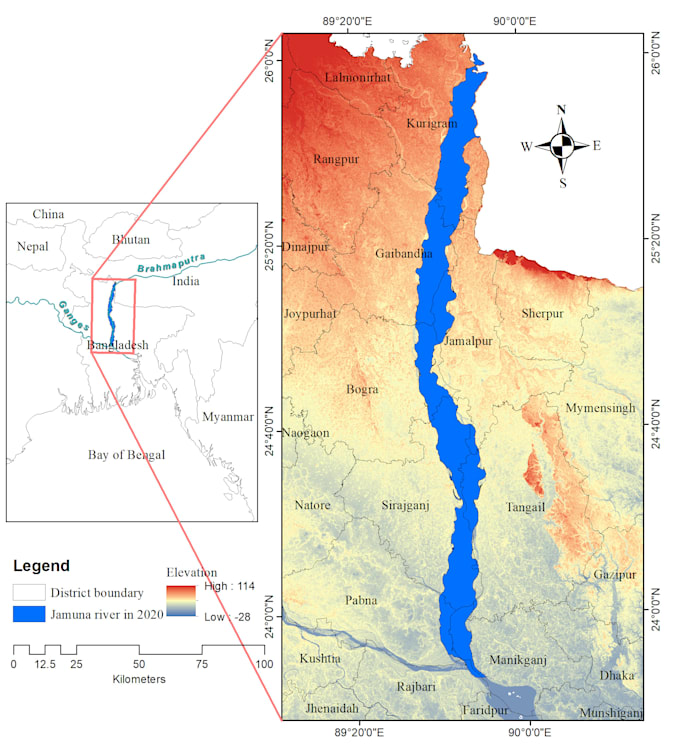 Prepare a study area map for your research thesis project by Md_mahin ...