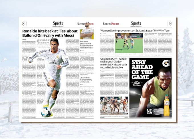 Do best tabloid newspaper design by Israt55262 | Fiverr