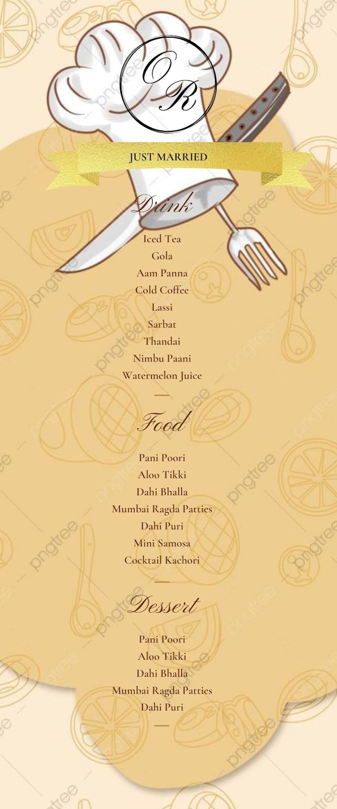 Create a good table menu card by Srinikasameer | Fiverr