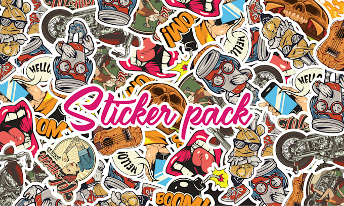 Do amazing custom sticker designs for you by Mann_graphic | Fiverr