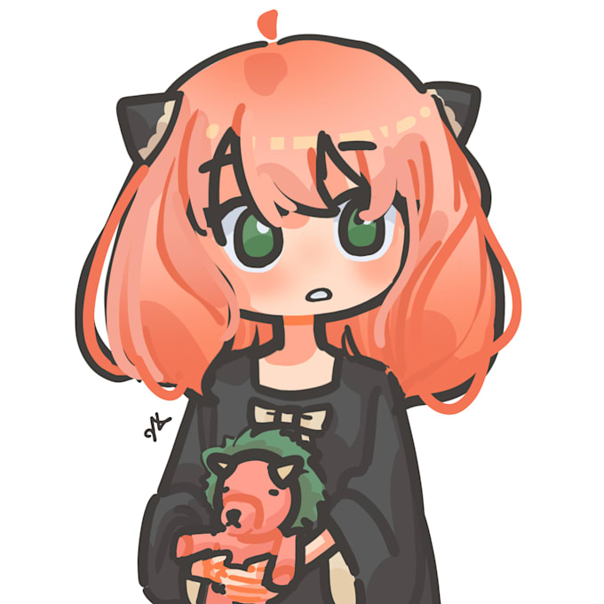 Draw a cute aesthetic chibi commissions by Bakibakidan | Fiverr