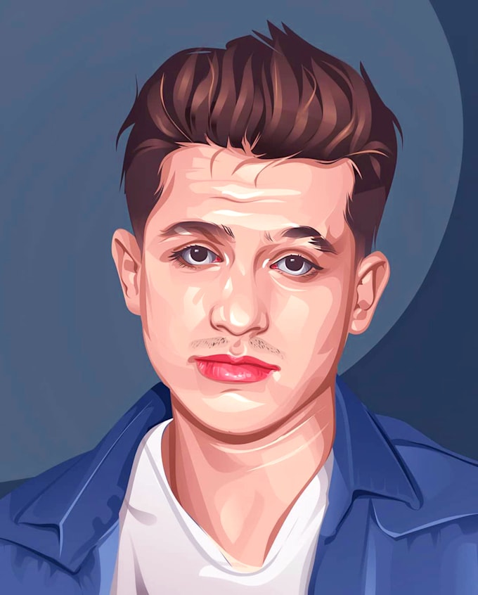 Do your portrait photo to high quality vector art by Carwce | Fiverr