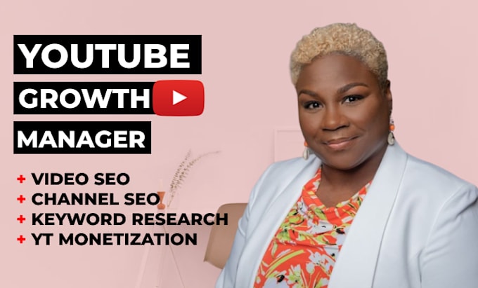 Be youtube manager for you tube ranking by Emiliadoit | Fiverr