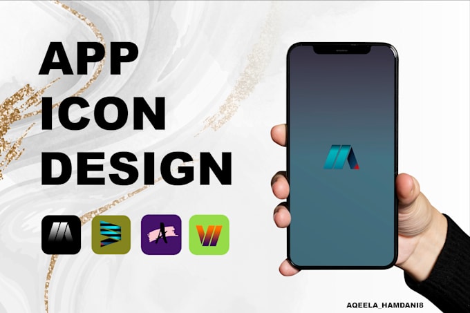 Design flat app icon, splash screen for ios and android by Aqeela_hamdani8 | Fiverr