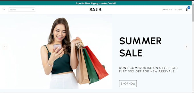 Using react to develop responsive frontend website by Sajibahmed925 ...