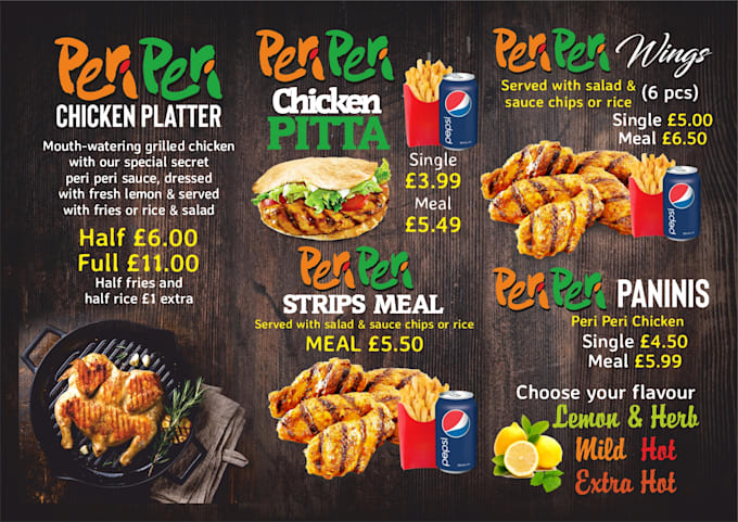 Design custom cafe menu and restaurant menu design by Talham87 | Fiverr