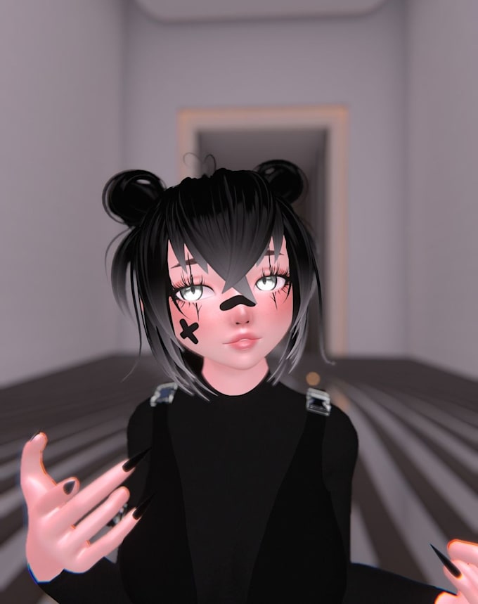 Create a custom vr chat avatar, vvtuber, vriod avatar, 3d vtuber model ...