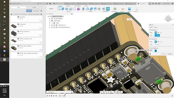 Make you a pcb board with 3d design in eagle and fusion 360 by Mohamedhannat | Fiverr