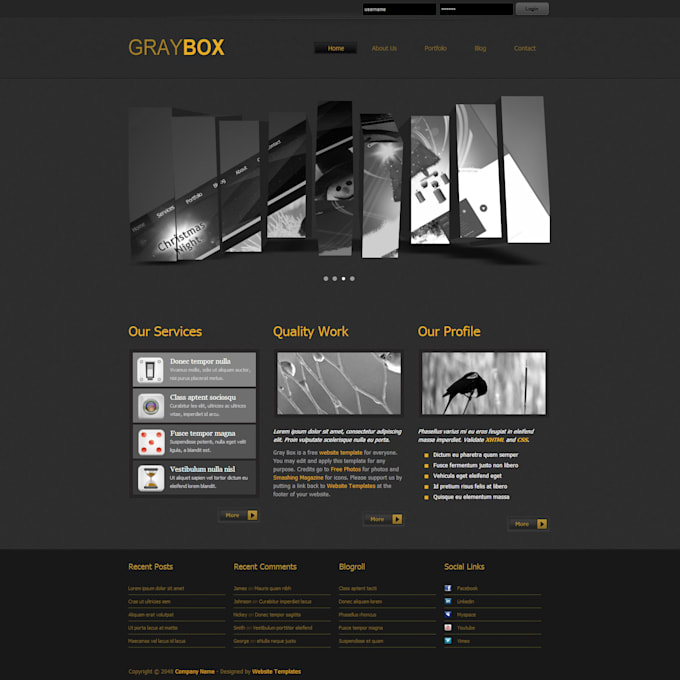 Design amazing website using html css by Khushnood_iqbal | Fiverr