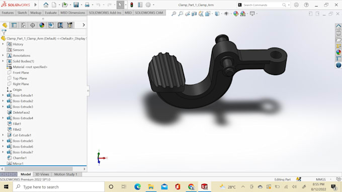 Create 3d models for you on solidworks and provide technical drawings by Zuhaatcha | Fiverr