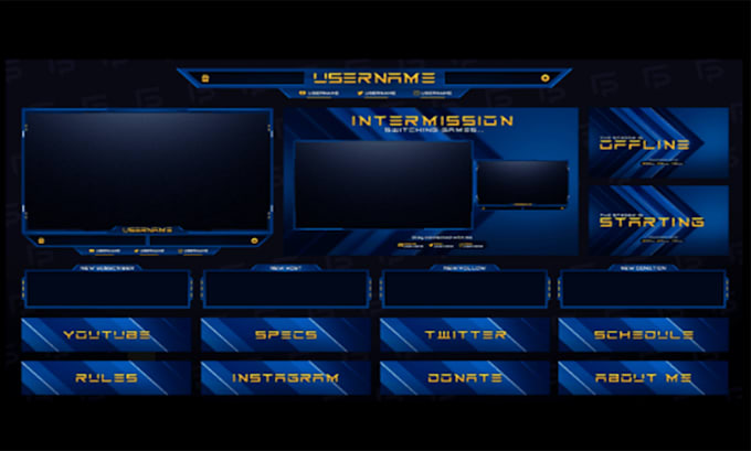 Create custom stream overlays for twitch and youtube by Baby_booth | Fiverr