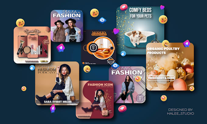 Design eye catching social media ads in 12h by Halee_studio | Fiverr