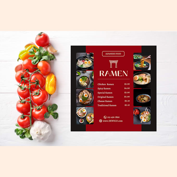 Design restaurant menus and food menus by Dewico | Fiverr