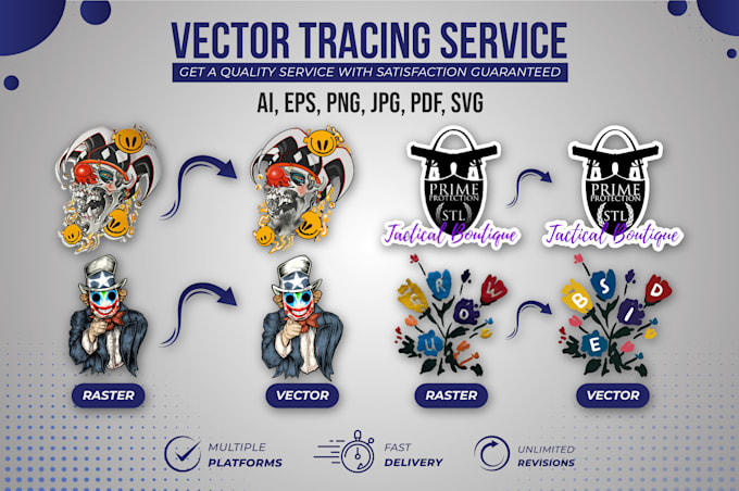 Do manual vector tracing, recreate, redraw logo or vector art in 2 hours by Mhdumarr | Fiverr