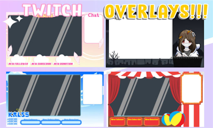 Create a custom overlay, screens for your stream on twitch by Gekkotime ...