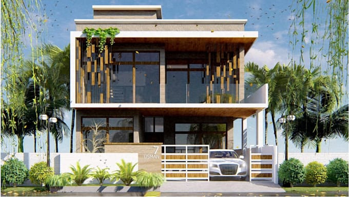Create 3d architectural models and rendering in revit by Mi_designing ...