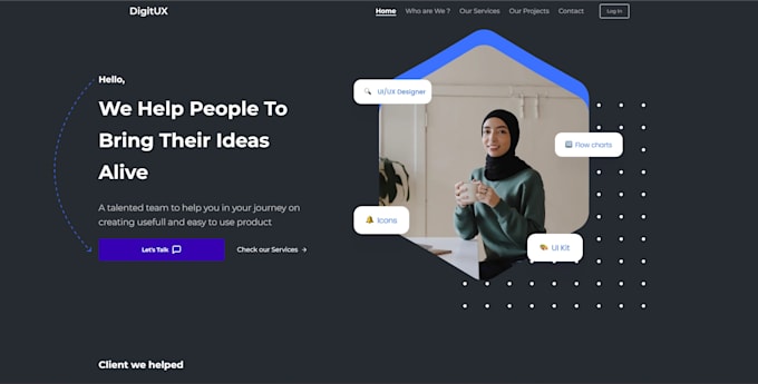 Do fullstack web development in javascript nextjs tailwind by Rockreyad | Fiverr