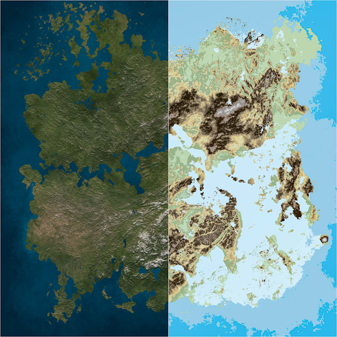 Create professional fantasy map on various styles by Aresbn | Fiverr