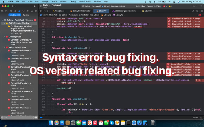 Fix Any Bugs In Your Ios App Using Swift Language By Mitulpokiya Fiverr