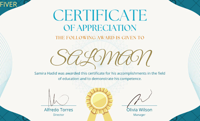 Design professional and awesome certificate for you by Mehmoodahmed534 ...