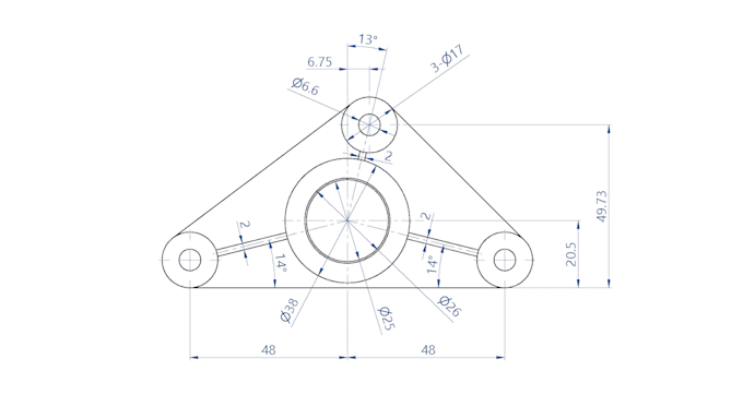 Create 2d technical drawings of products or mechanical parts by Mech ...