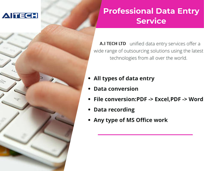 Do every type of data entry work by Ai_tech_co | Fiverr