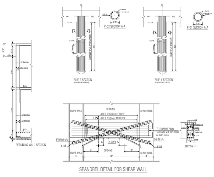Draw structural drawing in autocad by Faisalaziz982 | Fiverr