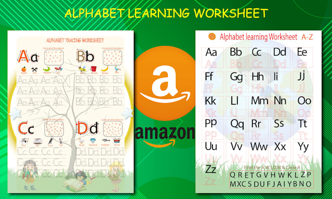 Design children learning worksheets and kids activity book by ...