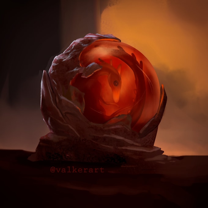 Draw a complex fantasy object by Valkerart | Fiverr