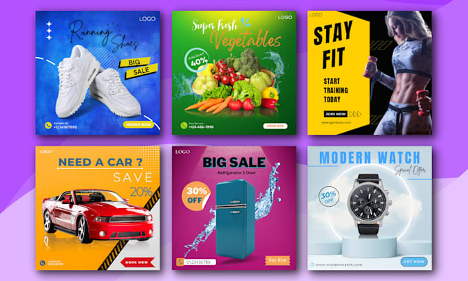 Design insta ads, fb poster for you social media post by Ekta_saini ...