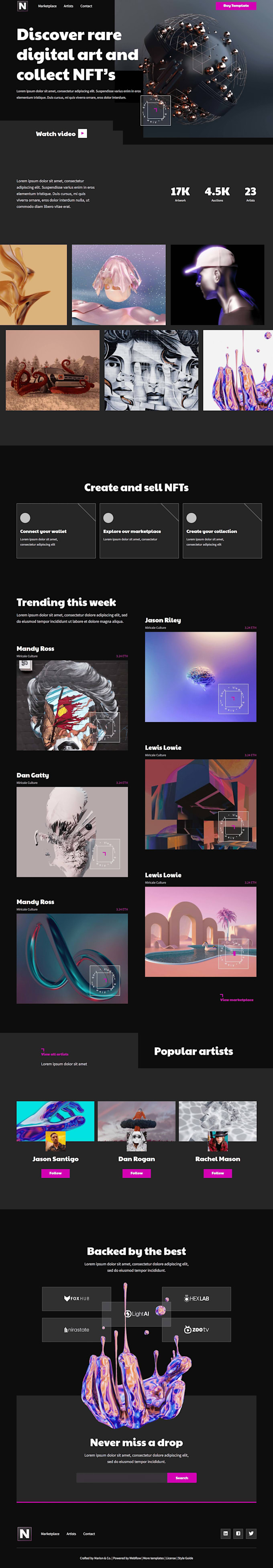 A landing page on html, css by Rodionkv | Fiverr