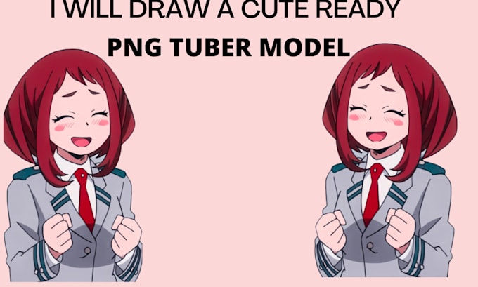 Draw a ready to cute png tuber, pngvtuber, pngtuber model for you by ...