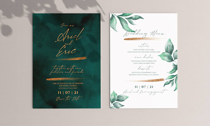 Design a wedding card or invitation card for any event by J4w4d_ben ...
