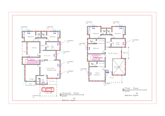 Make a professional mep mechanical, electrical, plumbing drawing by ...