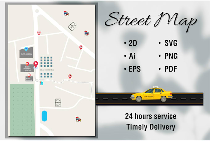Illustrate a custom vector 2d map, campground site, and city map by Pixelchief | Fiverr