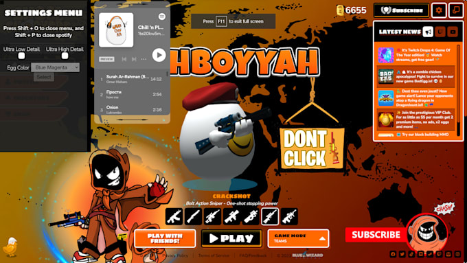 Make a custom shell shockers theme by Egg_grenared | Fiverr