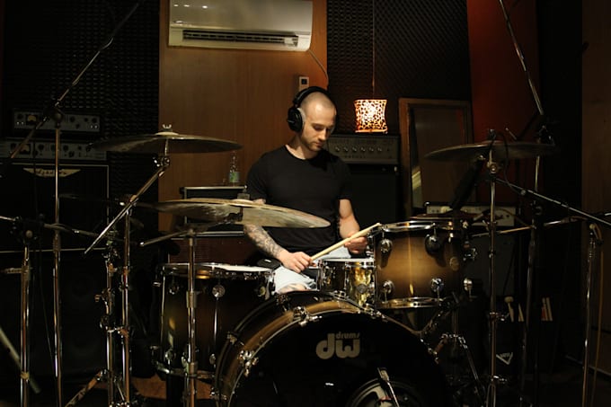 Record real drums for your tracks by Lucathedrummer | Fiverr