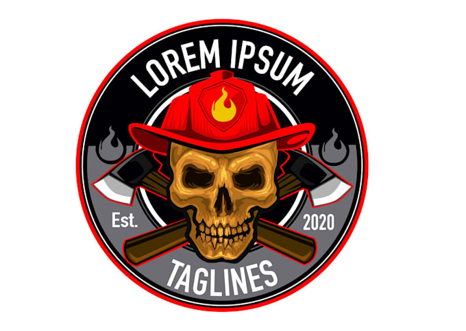 Create high quality firefighter logo with text with any file by William ...