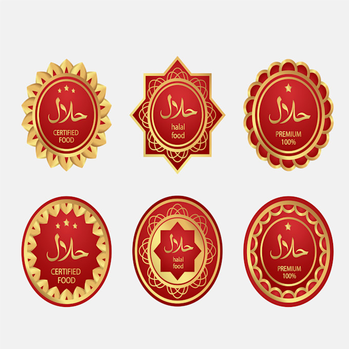 Do halal tag logo design for products by Mtayabt | Fiverr