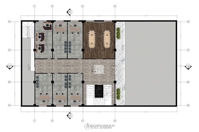Create modern rendered 2d floor plans for you by Rafiasohail23 | Fiverr