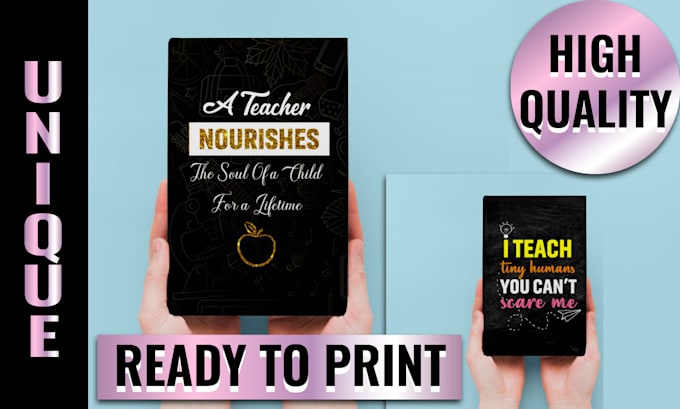 Design motivational and inspirational notebook cover with interior by ...